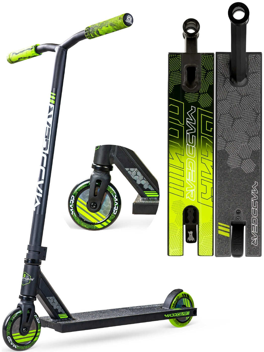 Madd Gear MG3 Zen Scooter Black / Green – Madd Gear Aus